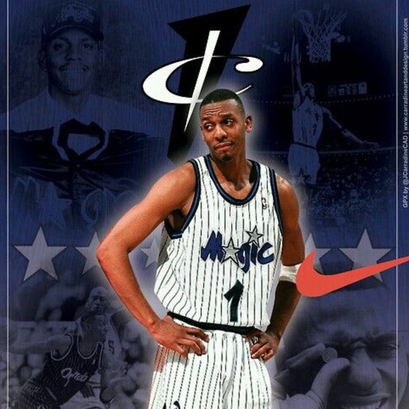 Shirts | Anfernee Penny Hardaway White Orlando Magic Throwback Jersey ...
